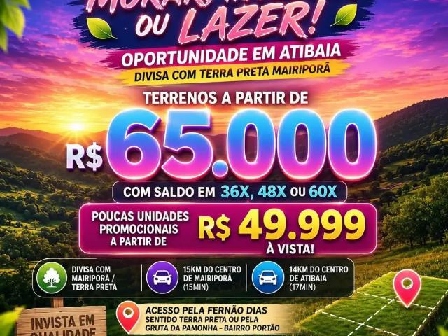 Terreno / Lote para Venda em Atibaia/SP Recreio São Vicente