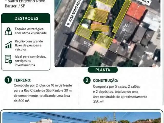 Terreno / Lote para Venda em Barueri/SP Vila Engenho Novo
