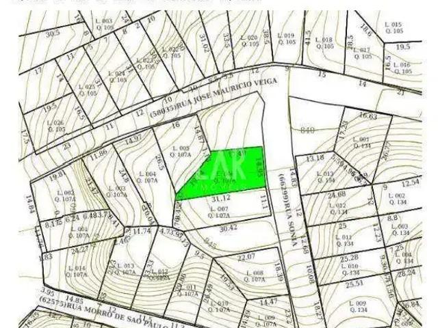 Terreno / Lote para Venda em Belo Horizonte/MG Santa Cruz