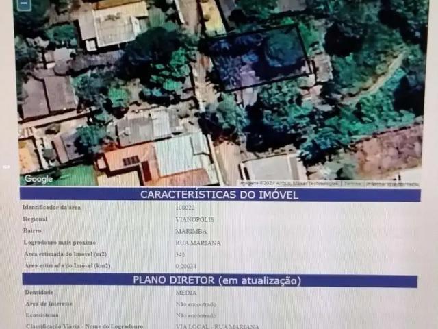 Terreno / Lote para Venda em Betim/MG Marimbá