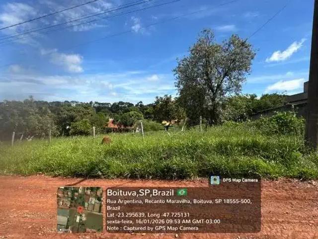 Terreno / Lote para Venda em Boituva/SP Recanto Maravilha