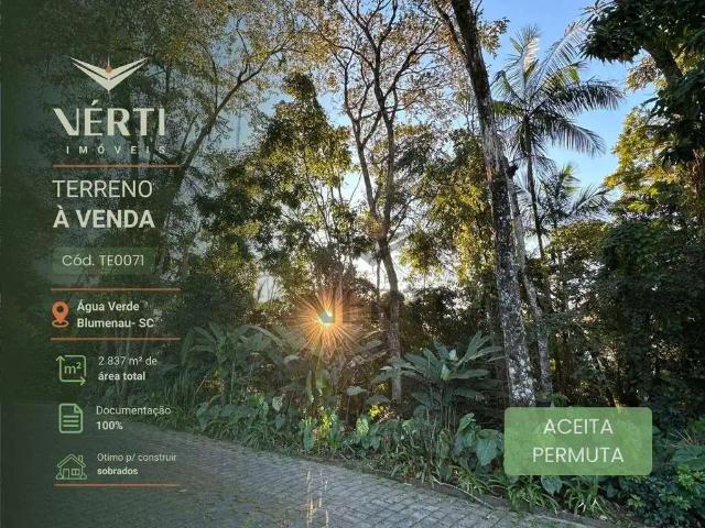 Terreno / Lote para Venda em Blumenau/SC Água Verde