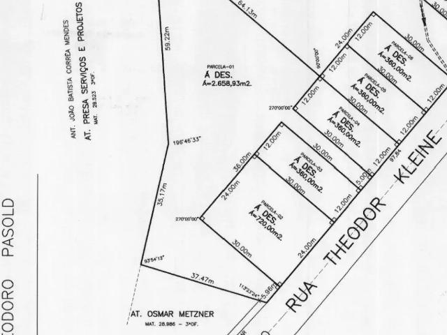 Terreno / Lote para Venda em Blumenau/SC Fortaleza Alta