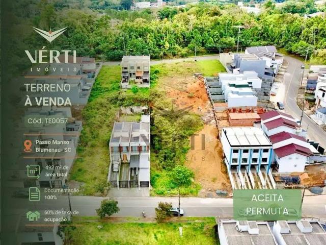 Terreno / Lote para Venda em Blumenau/SC Passo Manso
