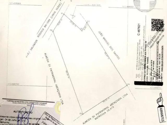 Terreno / Lote para Venda em Camaçari/BA Abrantes