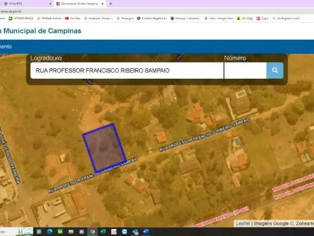 Terreno / Lote para Venda em Campinas/SP Chácara Bela Vista