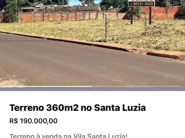 Terreno / Lote para Venda em Campo Grande/MS Vila Santa Luzia