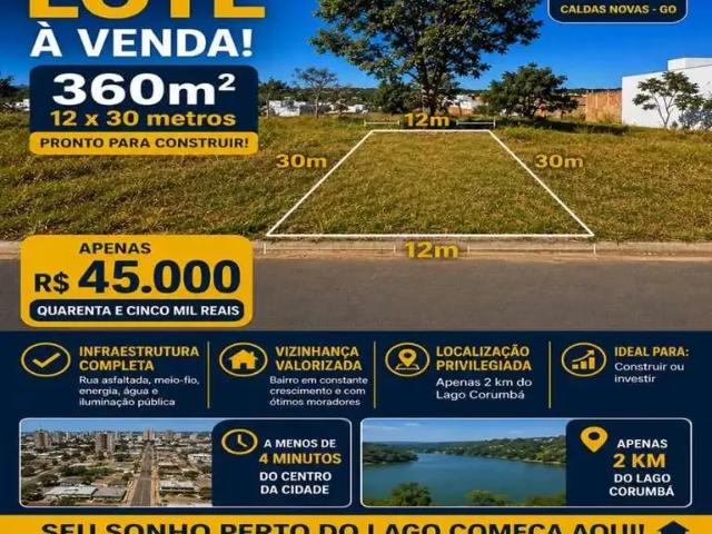 Terreno / Lote para Venda em Caldas Novas/GO Caminho do Lago