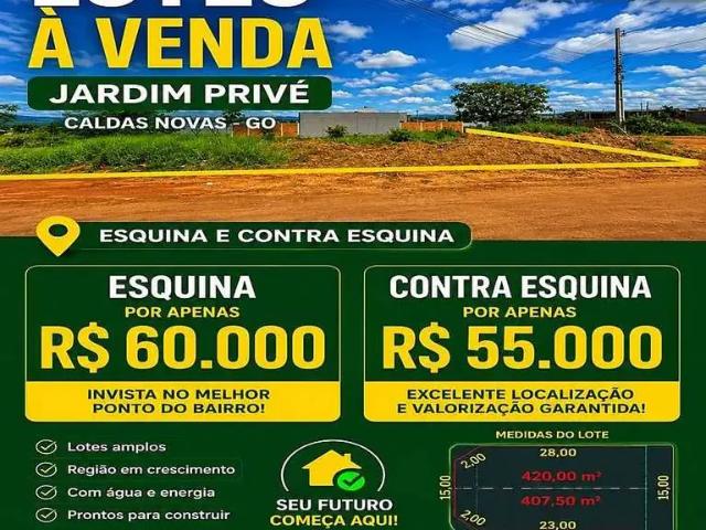 Terreno / Lote para Venda em Caldas Novas/GO Jardim Prive das Caldas