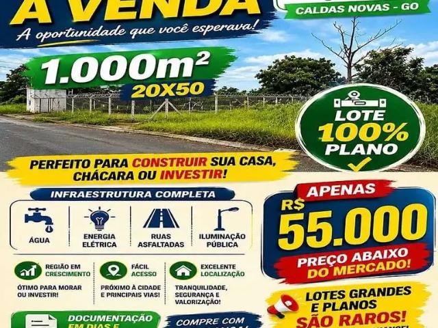 Terreno / Lote para Venda em Caldas Novas/GO Lagoa Quente