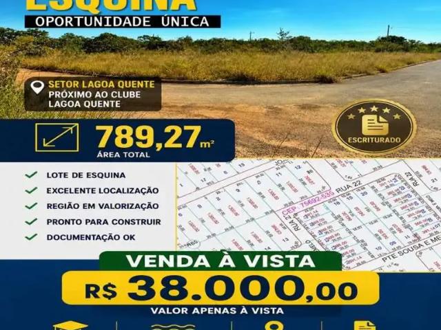 Terreno / Lote para Venda em Caldas Novas/GO Lagoa Quente