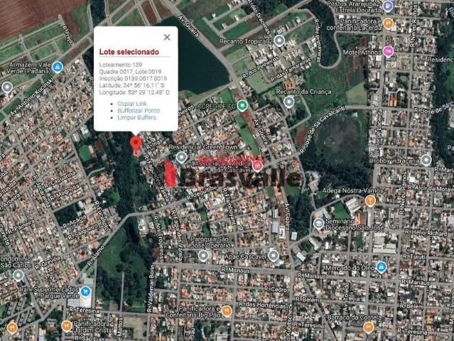 Terreno / Lote para Venda em Cascavel/PR Recanto Tropical