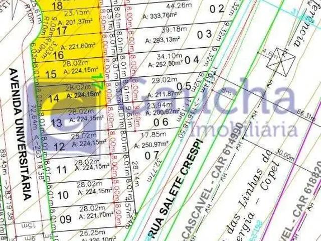 Terreno / Lote para Venda em Cascavel/PR Universitário