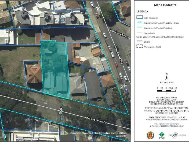 Terreno / Lote para Venda em Curitiba/PR Água Verde