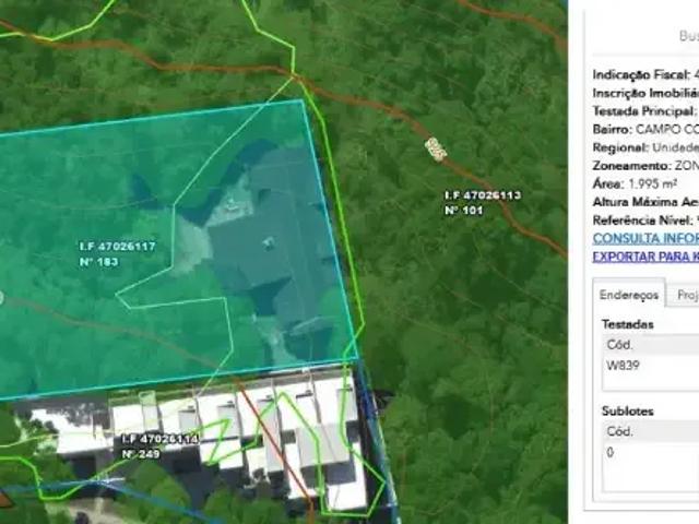 Terreno / Lote para Venda em Curitiba/PR Campo Comprido