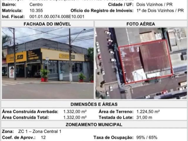 Terreno / Lote para Venda em Dois Vizinhos/PR Centro