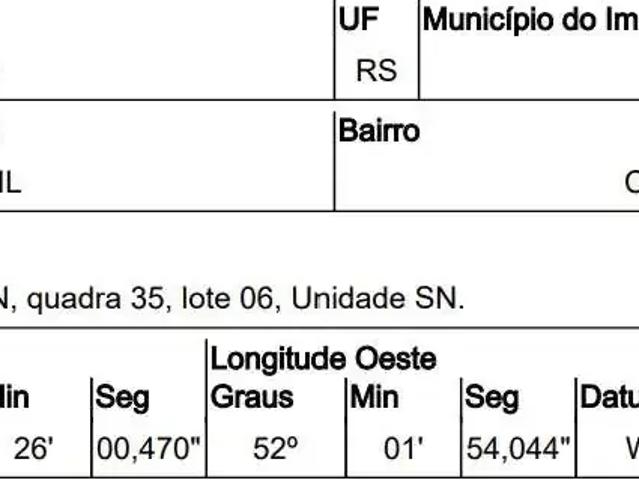 Terreno / Lote para Venda em Gentil/RS Centro