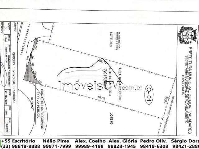 Terreno / Lote para Venda em Governador Valadares/MG Centro 1 Quartos