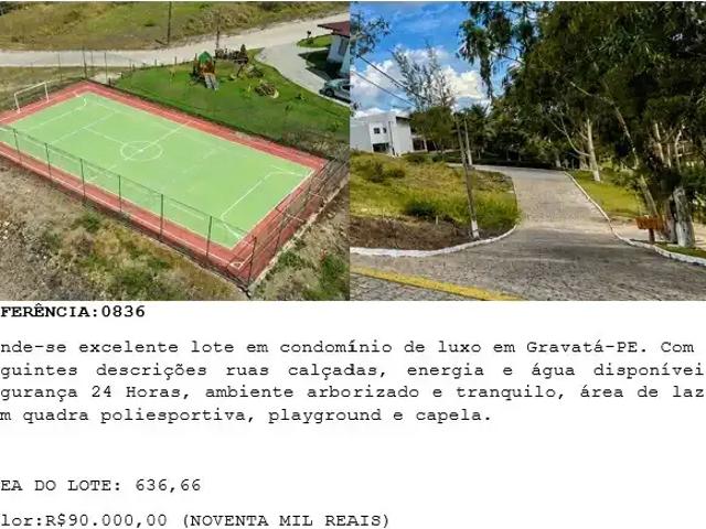 Terreno / Lote para Venda em Gravatá/PE Porta Florada