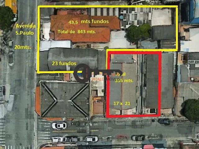 Terreno / Lote para Venda em Guarulhos/SP Cidade Brasil