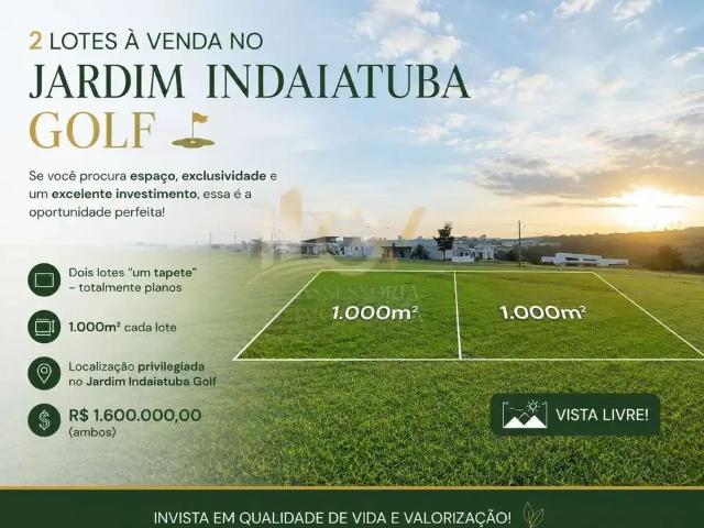 Terreno / Lote para Venda em Indaiatuba/SP Jardim Indaiatuba Golf