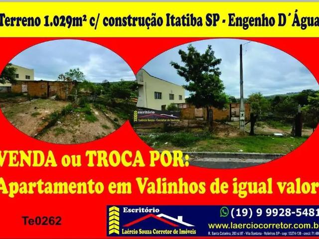 Terreno / Lote para Venda em Itatiba/SP Vivendas do Engenho D'Água
