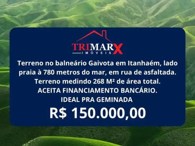Terreno / Lote para Venda em Itanhaém/SP Gaivota Praia
