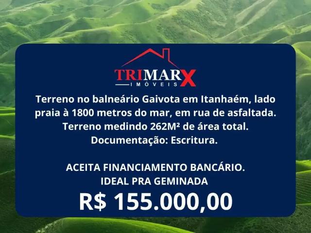 Terreno / Lote para Venda em Itanhaém/SP Gaivota Praia