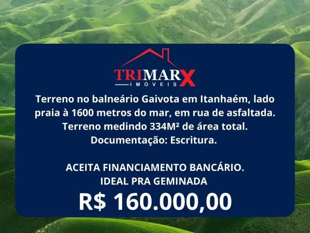 Terreno / Lote para Venda em Itanhaém/SP Gaivota Praia