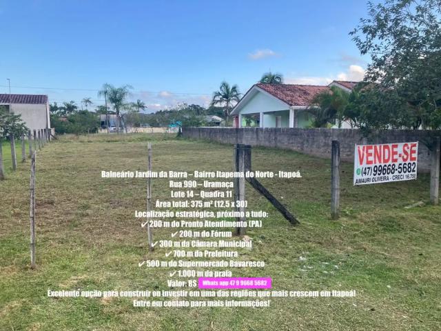Terreno / Lote para Venda em Itapoá/SC Itapema do Norte