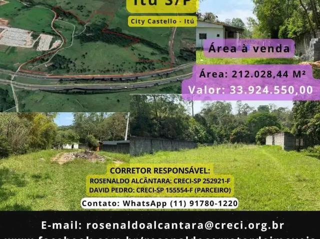 Terreno / Lote para Venda em Itu/SP City Castelo