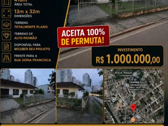 Terreno / Lote para Venda em Joinville/SC Saguaçu