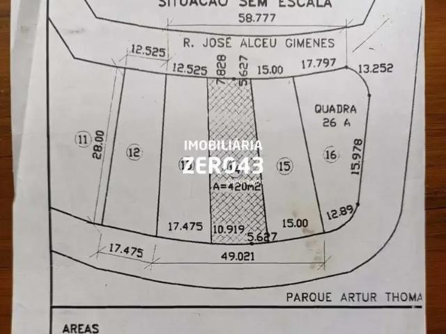 Terreno / Lote para Venda em Londrina/PR Califórnia