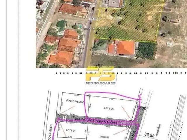 Terreno / Lote para Venda em Lucena/PB Praia de Camaçari