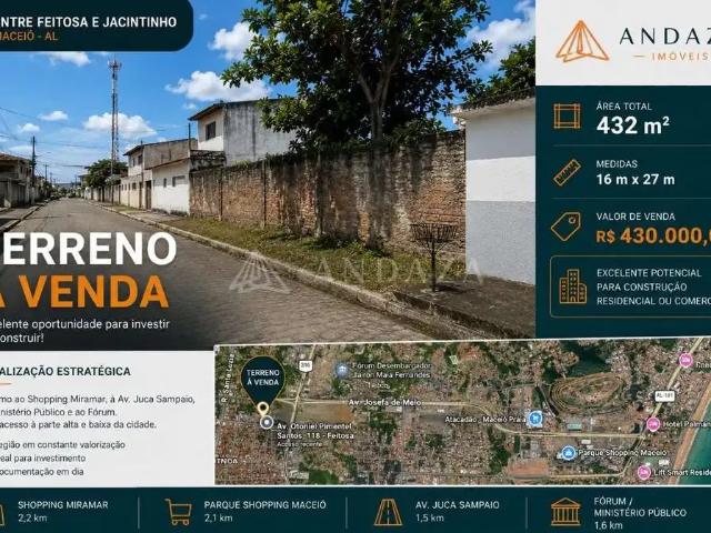 Terreno / Lote para Venda em Maceió/AL Feitosa