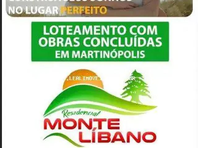Terreno / Lote para Venda em Martinópolis/SP Residencial Monte Libano