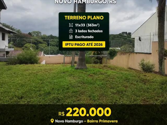 Terreno / Lote para Venda em Novo Hamburgo/RS Primavera