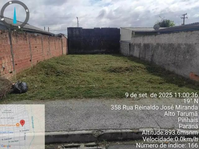 Terreno / Lote para Venda em Pinhais/PR Alto Tarumã