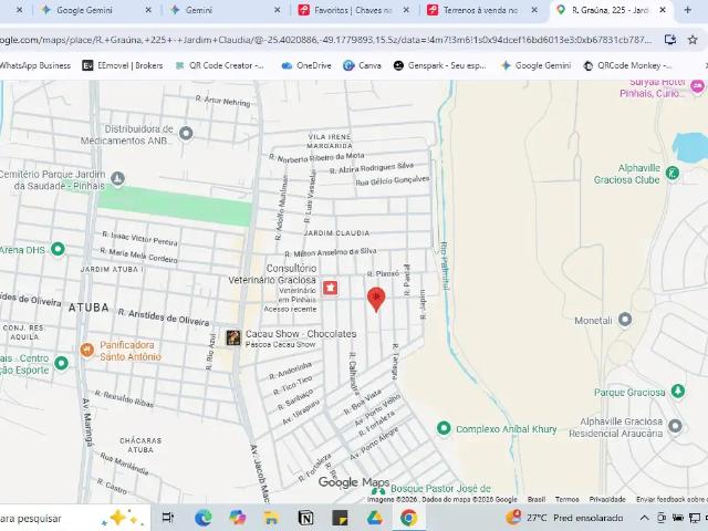 Terreno / Lote para Venda em Pinhais/PR Jardim Cláudia