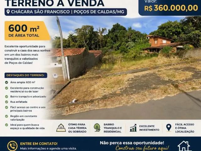 Terreno / Lote para Venda em Poços de Caldas/MG Chácara São Francisco