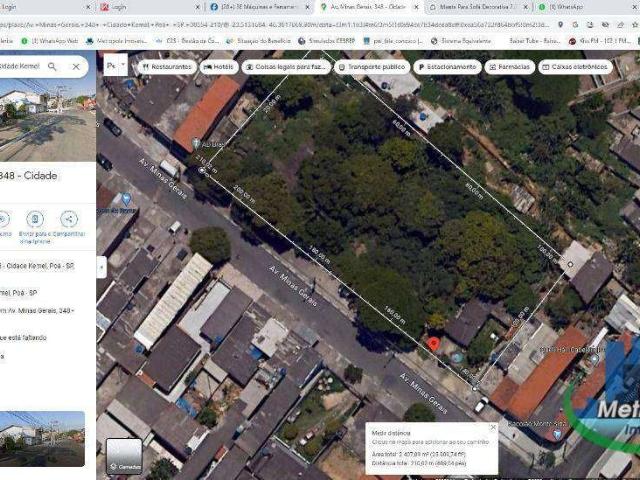 Terreno / Lote para Venda em Poá/SP Cidade Kemel