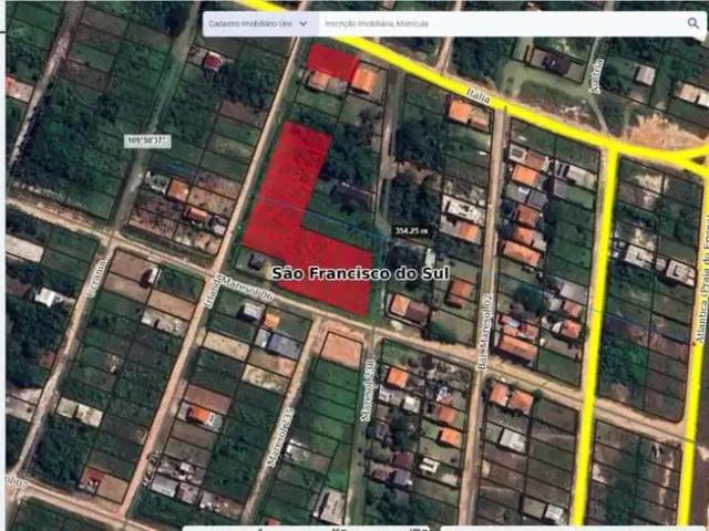 Terreno / Lote para Venda em São Francisco do Sul/SC Praia do Ervino