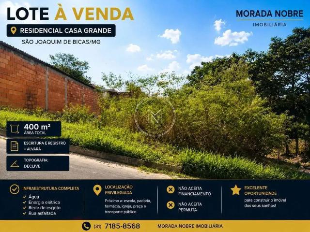 Terreno / Lote para Venda em São Joaquim de Bicas/MG Residencial Casa Grande