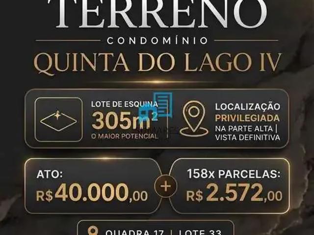 Terreno / Lote para Venda em São José do Rio Preto/SP Quinta do Lago Residence