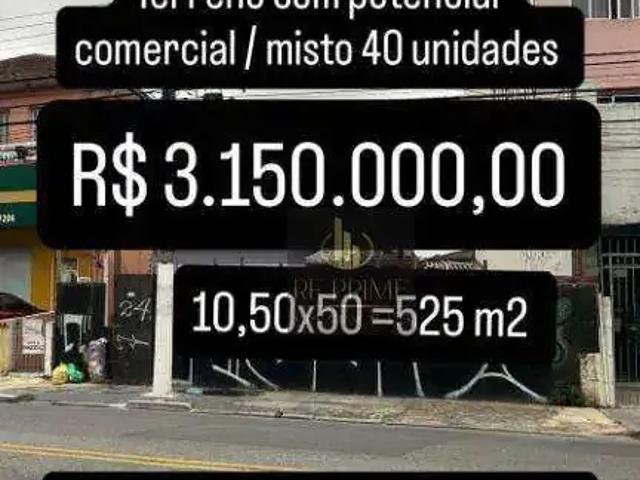 Terreno / Lote para Venda em São Paulo/SP Tucuruvi