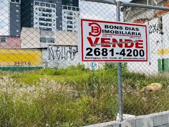 Terreno / Lote para Venda em São Paulo/SP Vila Ré