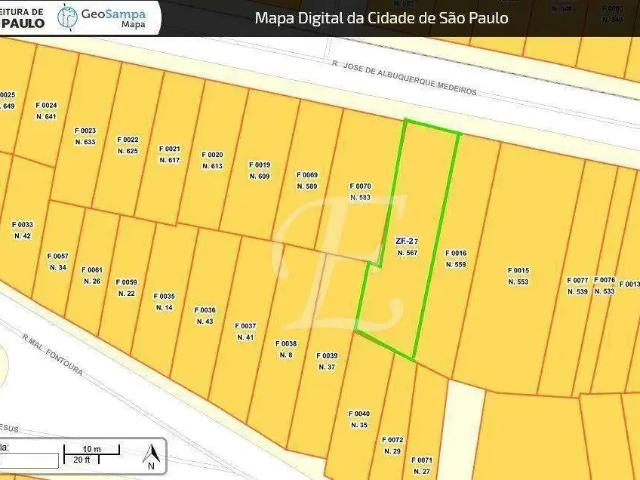 Terreno / Lote para Venda em São Paulo/SP Água Fria