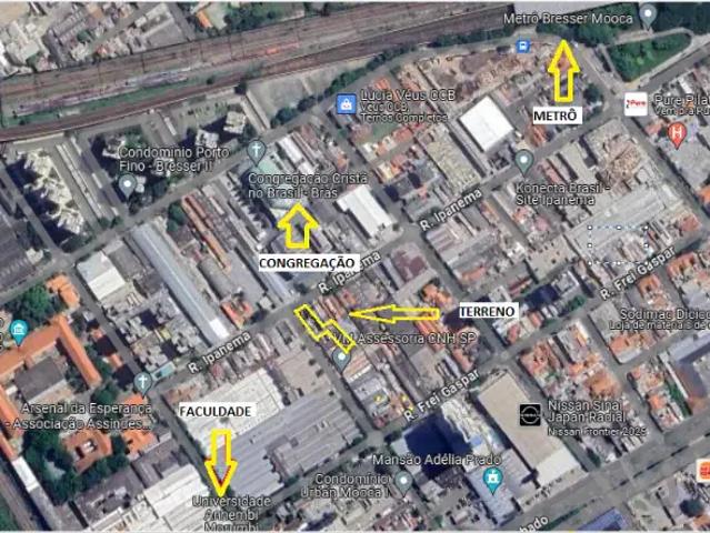 Terreno / Lote para Venda em São Paulo/SP Mooca