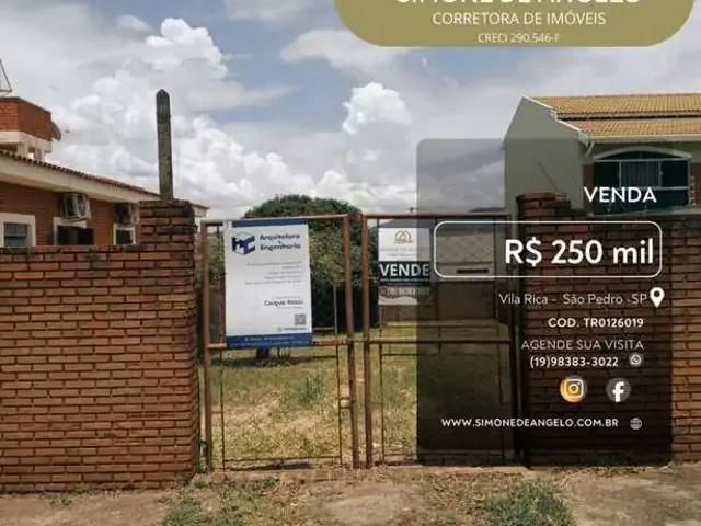 Terreno / Lote para Venda em São Pedro/SP Vila Rica