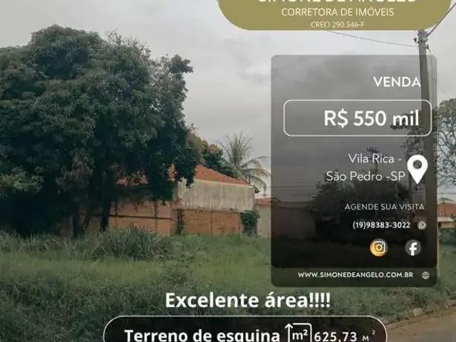 Terreno / Lote para Venda em São Pedro/SP Vila Rica